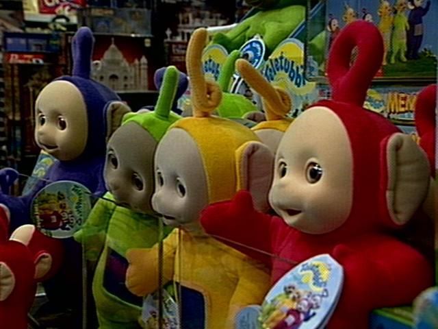 Triangle Goes Crazy Over Teletubbies