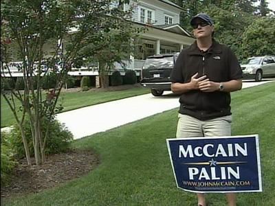 McCain, Obama signs reported stolen from supporters' yards