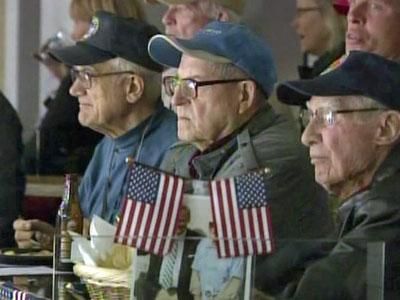 Veterans honored during Canes game