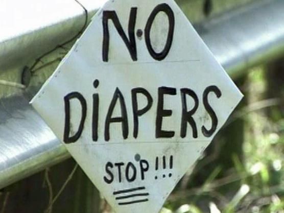Erwin residents beg dumpers: 'No diapers, stop!!!'