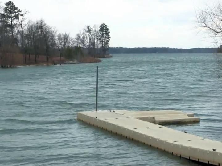 Water levels rising fast at Kerr Lake