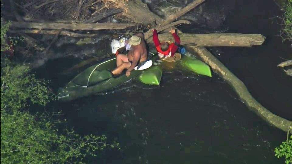 Rescuers free kayaker trapped on Durham County river