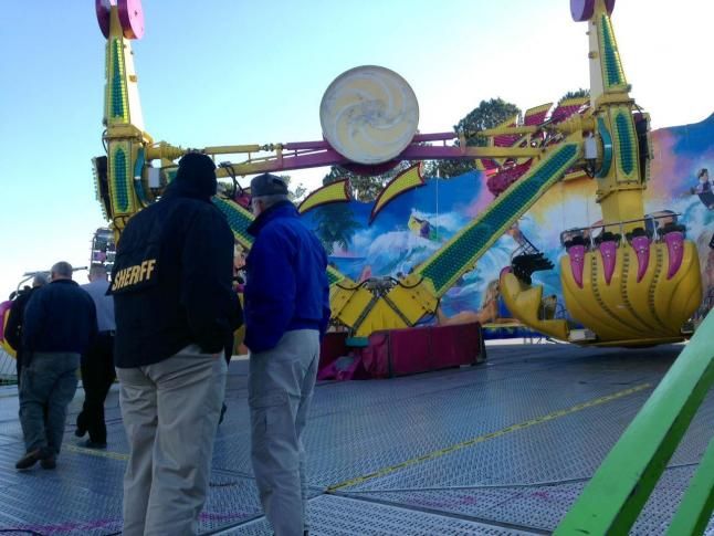 'The ride turned upside down and dumped everybody out'