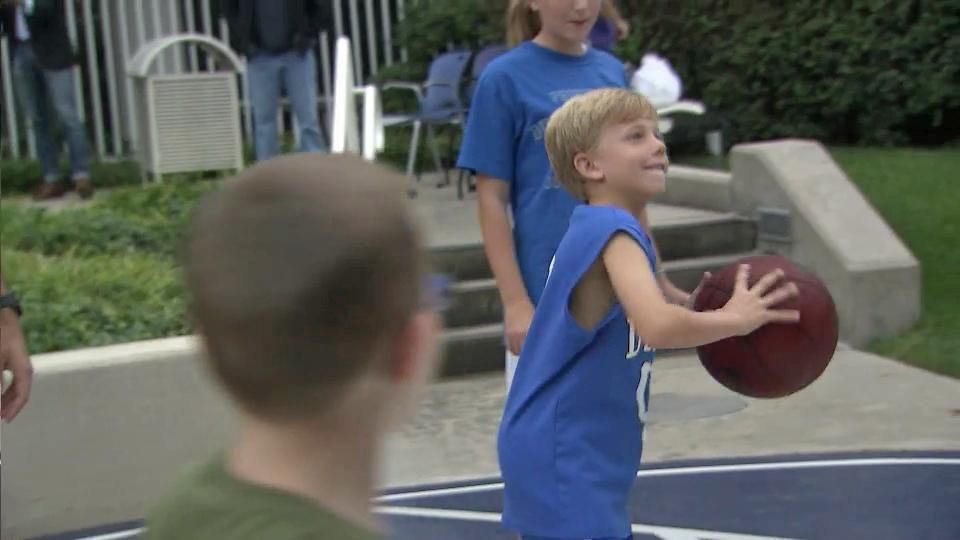 Basketball is medicine at hospital's Coach K Court