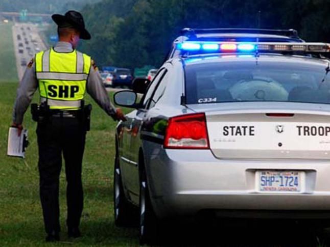 Highway Patrol trooper struck by own cruiser on I-95 in Cumberland County