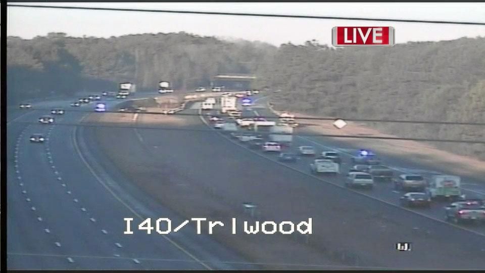 Slick spots result in dozens of wrecks across Triangle