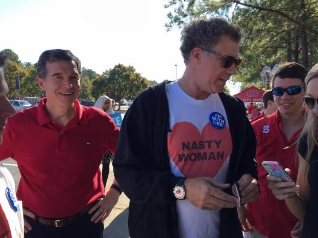 Pence, Cooper, McCrory and Will Ferrell visit NCSU game Saturday