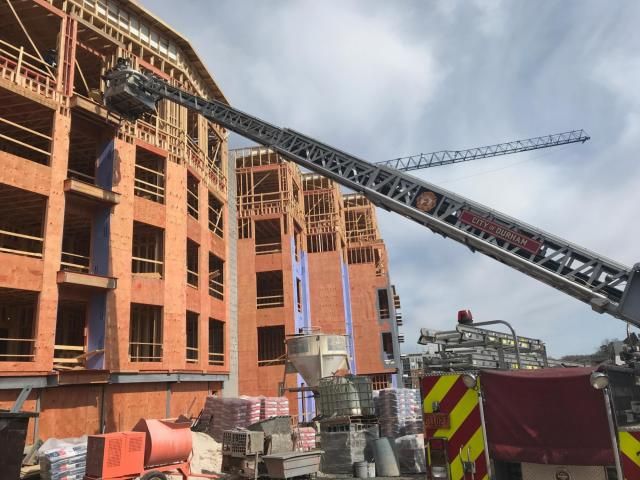 Construction worker injured after 12-foot fall from Durham building