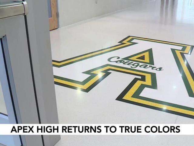 Apex High School returning to true colors with return of green color