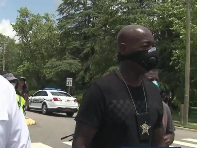 Hoke County sheriff joins protests before George Floyd's NC memorial ...