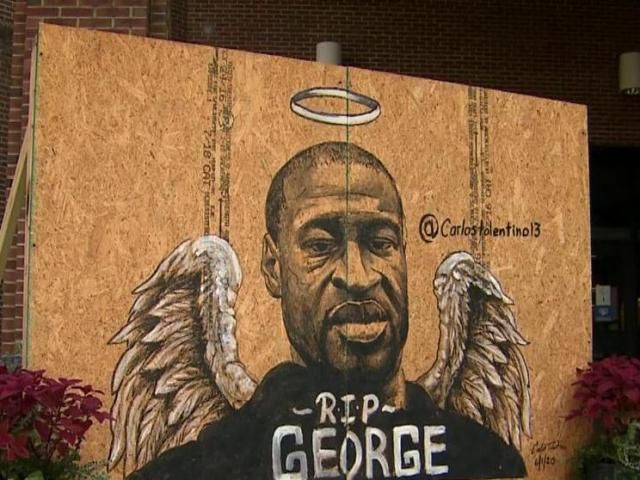 Artist donates George Floyd portrait to Fayetteville State University