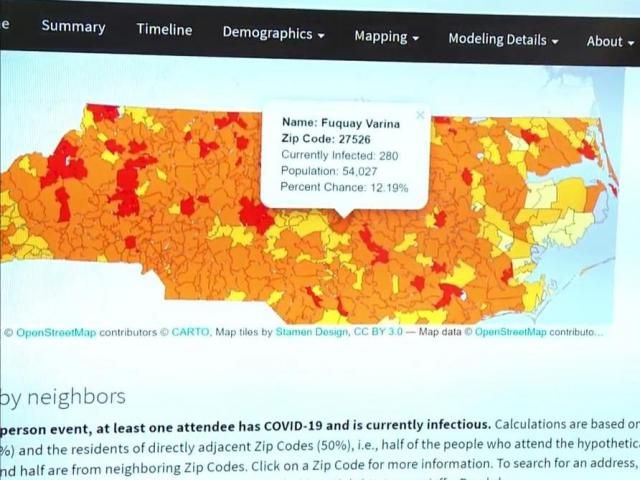 New map shows coronavirus rates by ZIP code in North Carolina