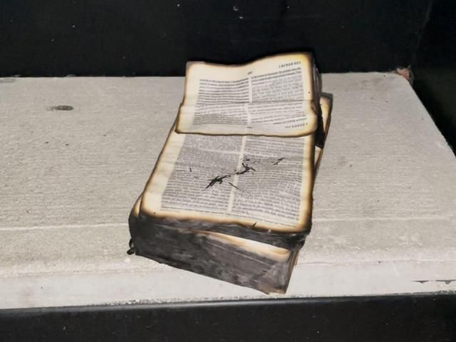 Car completely charred in fire near Brier Creek but Bible remains intact