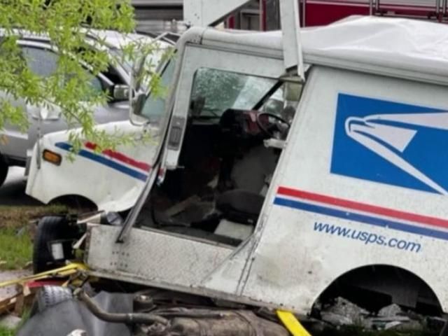 USPS truck involved in three-car crash in Wake Forest