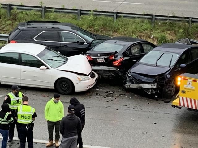 Durham Freeway reopens after fiery crash involving six vehicles