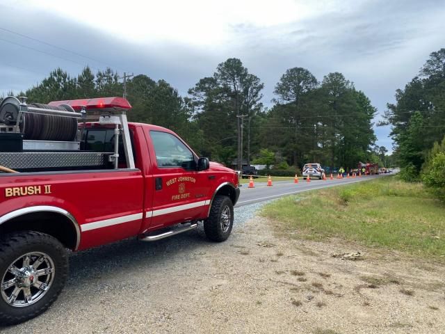 Driver killed after car runs off road, flips in Angier