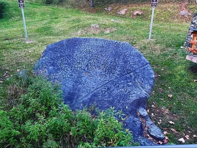 Judaculla Rock: 1,500-year-old petroglyphs carved into soapstone in NC ...