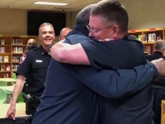 Watch: Man's emotional reunion with the Cary officer who saved his life