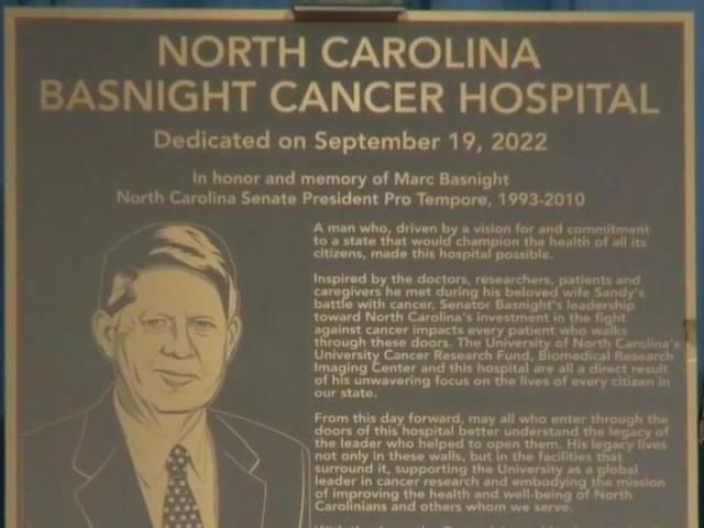 New namesake for North Carolina Basnight Cancer Hospital honors ...