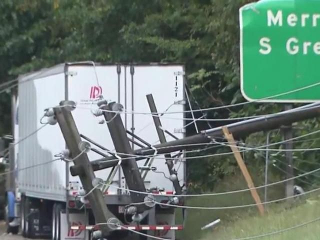 Fallen power lines block several major Orange County roads for second day