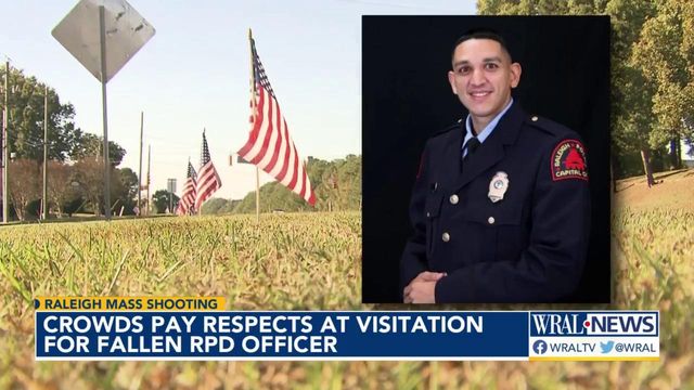 Crowds pay respects at visitation for fallen Raleigh police officer ...