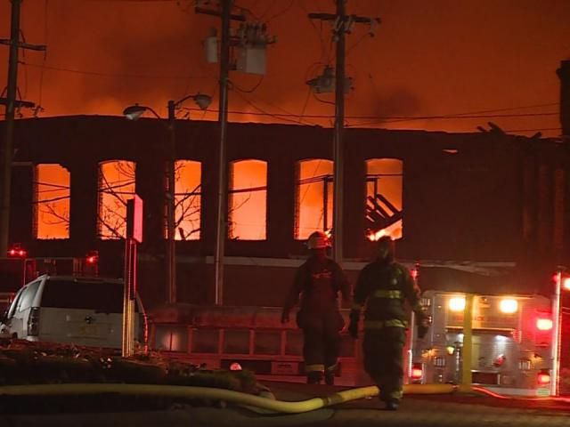 Massive fire breaks out at Spray Cotton Mill in NC