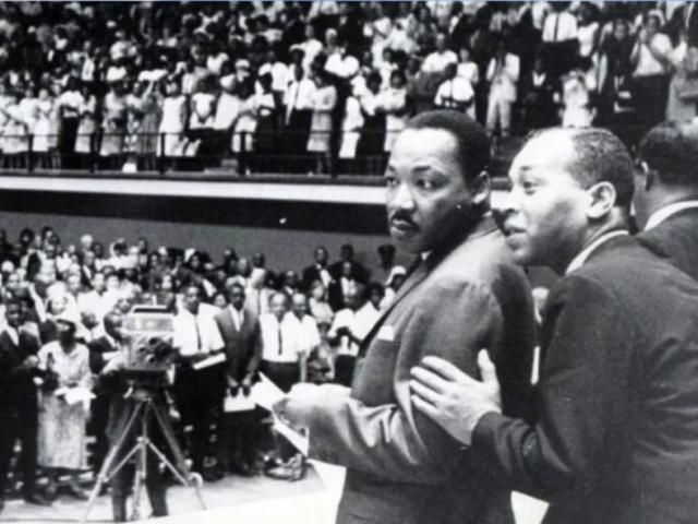 Never-before-seen video shows Dr. King speaking at NCSU as the KKK protests