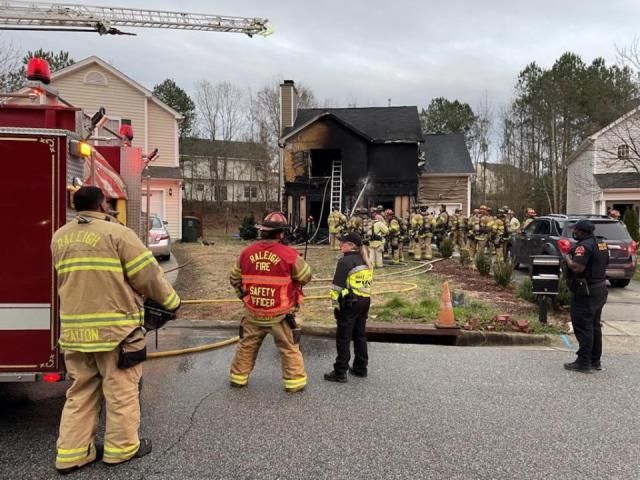 Seven displaced after house fire in Raleigh Friday