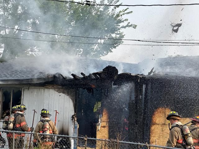 42 firefighters contain a blazing structure fire in Durham, no injuries