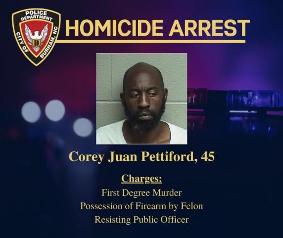 Man charged with first-degree murder in Durham shooting