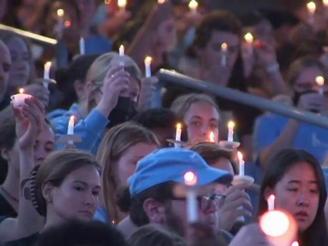Hundreds gather to reflect and remember UNC professor