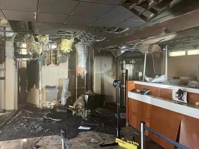 Fire damages Wells Fargo Bank in Siler City Saturday