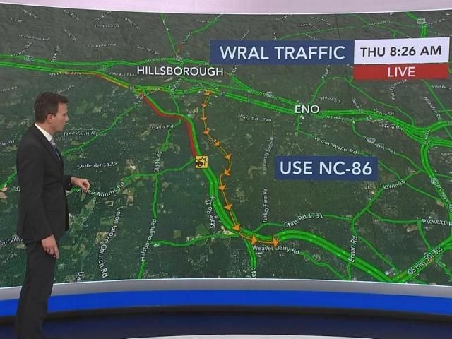Crash on I-40 eastbound causing delays up to an hour in Triangle