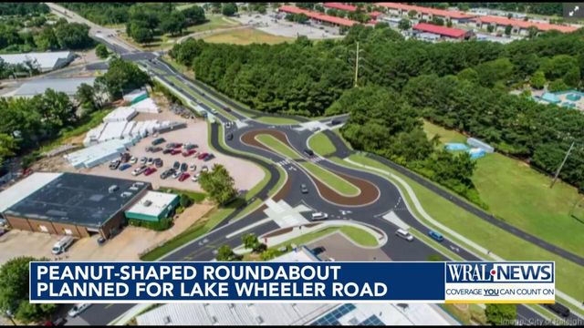 Peanut-shaped roundabout planned for Lake Wheeler Road