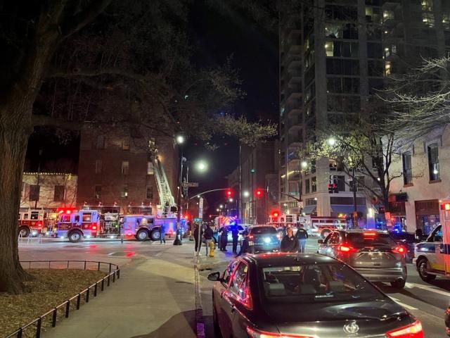Firetruck crashes on the way to downtown Raleigh fire