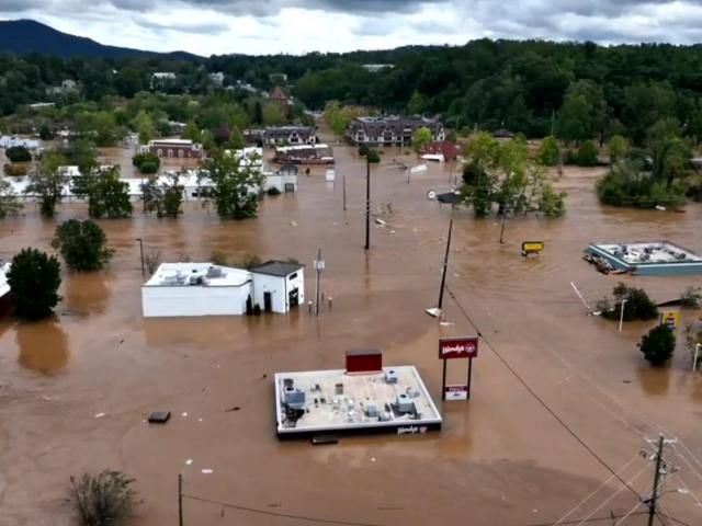 Helene's devastation in NC: See aerial views of damage to cities ...