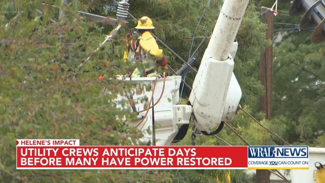 Utility crews anticipate days before many have power restored
