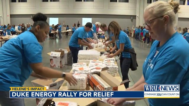 200 Duke Energy employees and volunteers send supplies to western NC