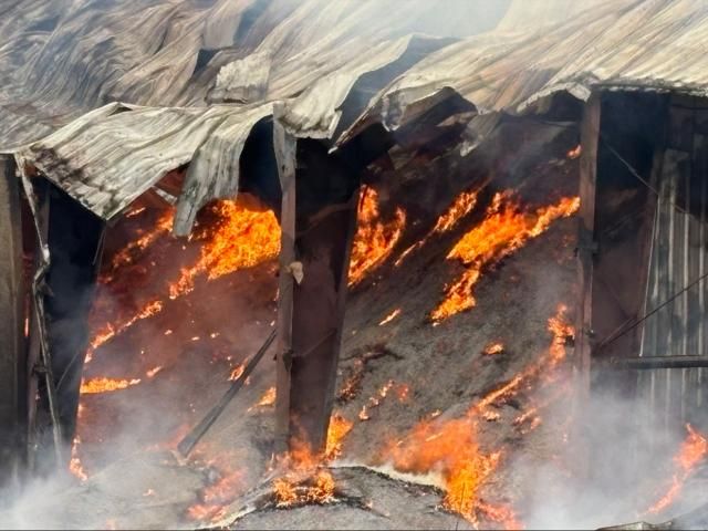 Peanut warehouse fire in Northampton County could burn for weeks