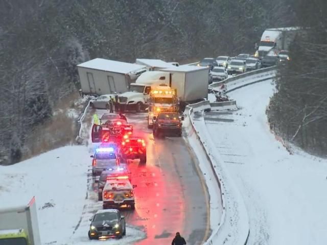 Deadly 50-vehicle crash one of many as snow swept through NC on Wednesday