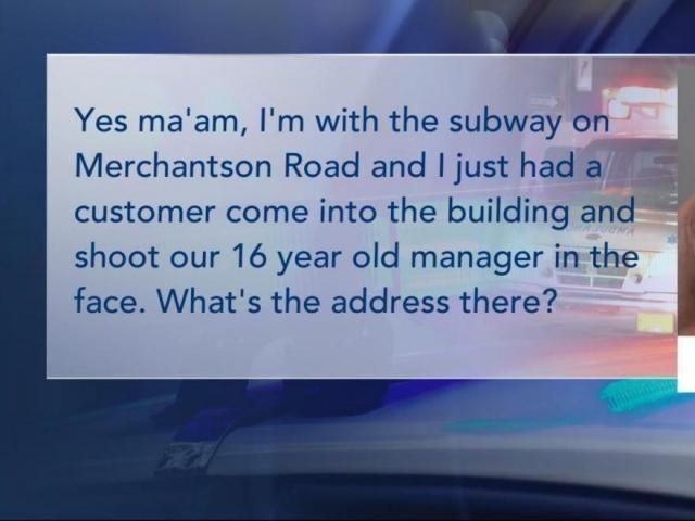 911 call reveals chaos after teen subway employee is shot in the eye