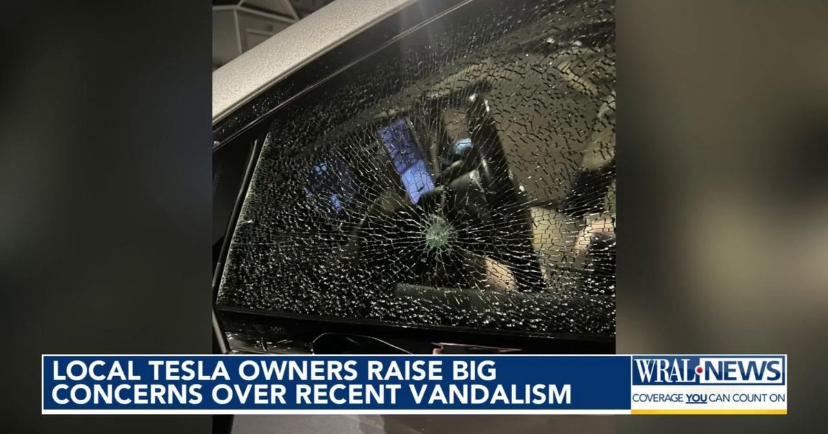 Tesla cars targeted around the Triangle as vandalism, backlash against ...