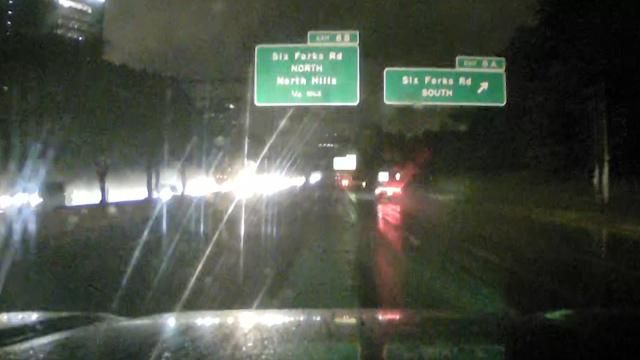WRAL Storm Tracker checks out I-440 during rainy start to Friday