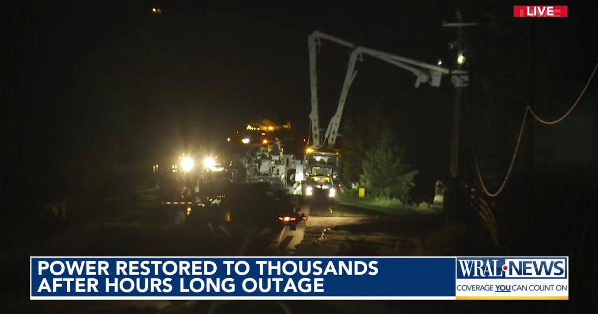 Power restored after crash left 2,000 without power for hours, NC-98 ...