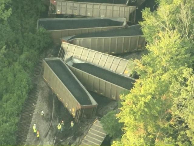 Coal train derails in Halifax County, impacts Amtrak routes