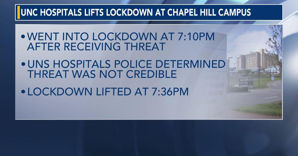 Lockdown lifted at UNC hospital in Chapel Hill after no threat found ...