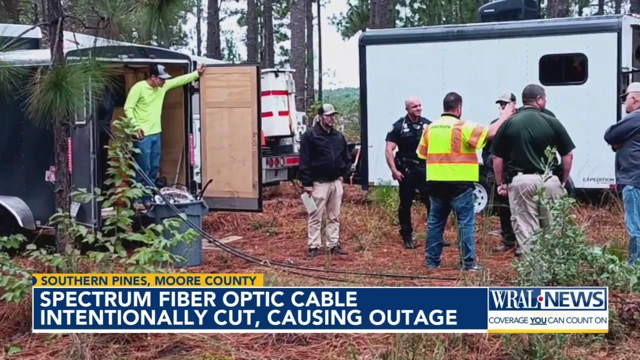 fiber optic cable cut today