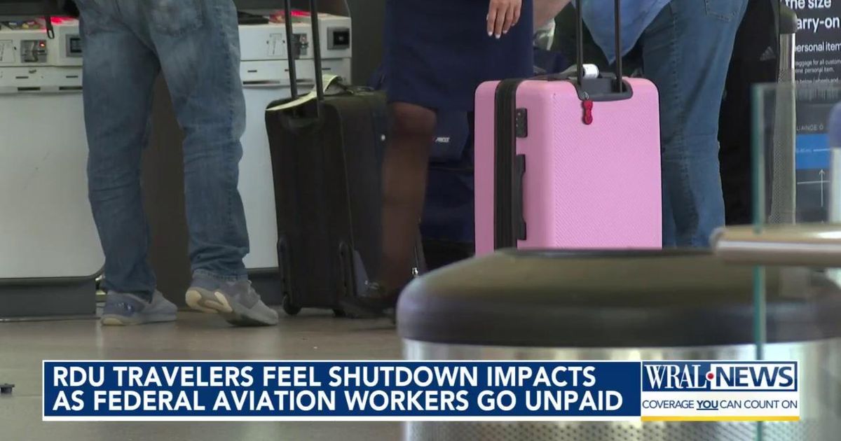 RDU travelers feel shutdown impacts as federal aviation workers go ...