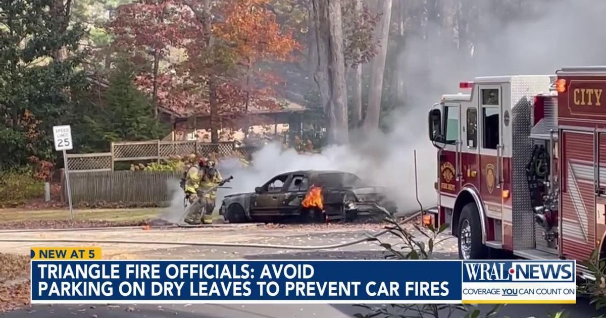 Triangle fire officials warn residents: Avoid parking on dry leaves to ...