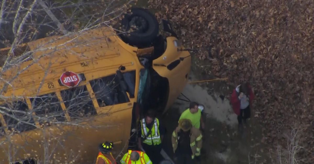 20 students expected back in class after Durham school bus flips, hits ...